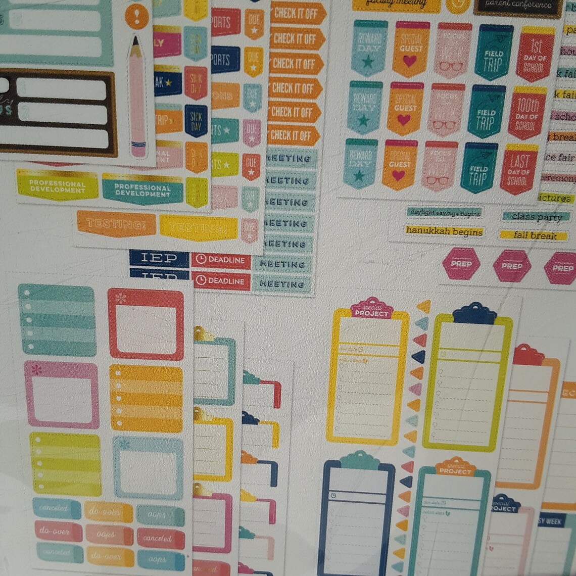 Happy Planner Teacher Stickers - 536 Pieces - Etsy