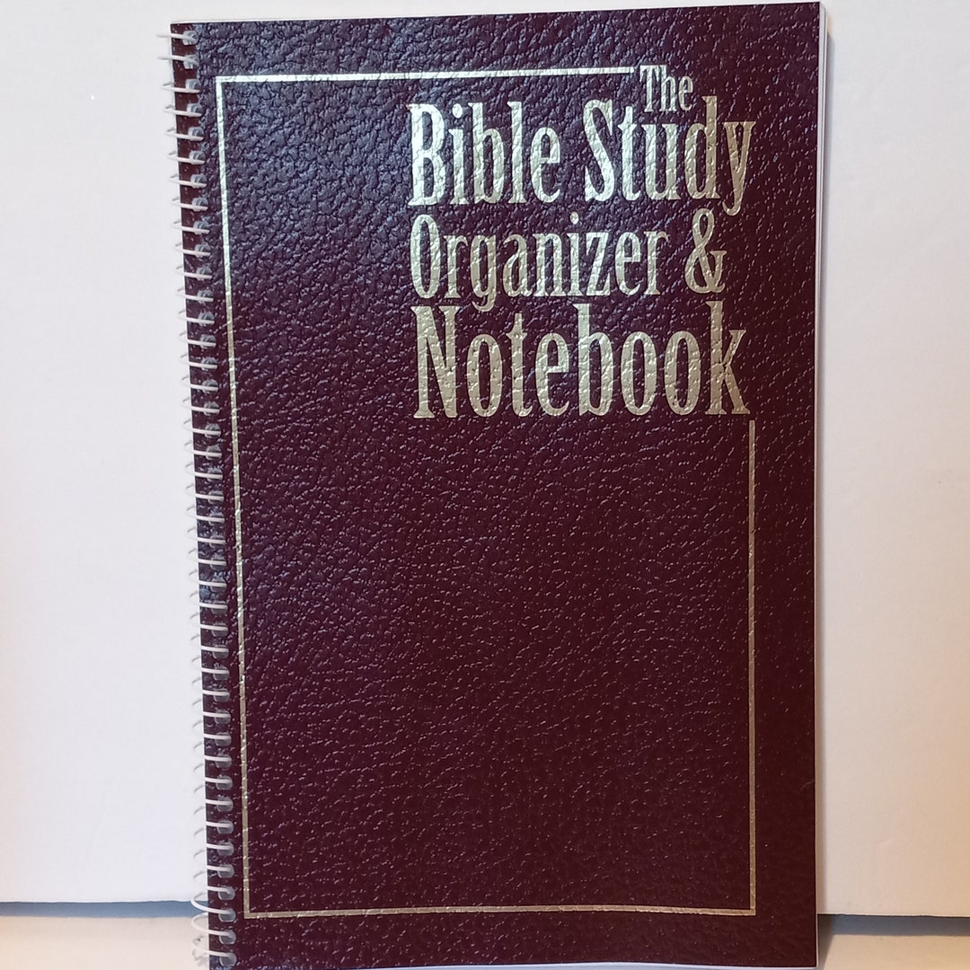 The Bible Study Organizer & Notebookchristian Journalrecord - Etsy