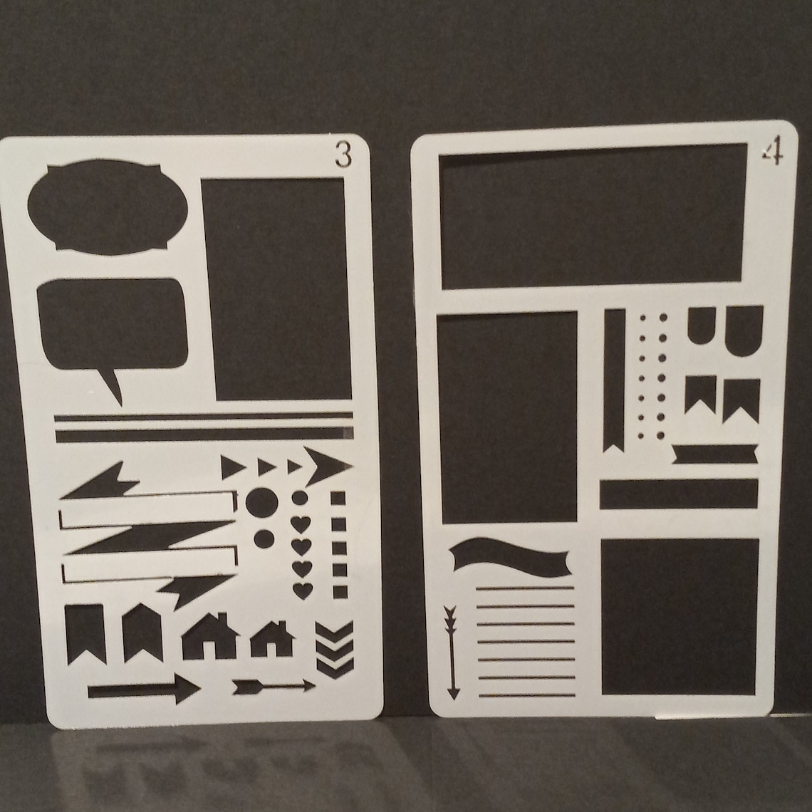 Planner Stencils Banners Stencils Weather Stencils Frame - Etsy