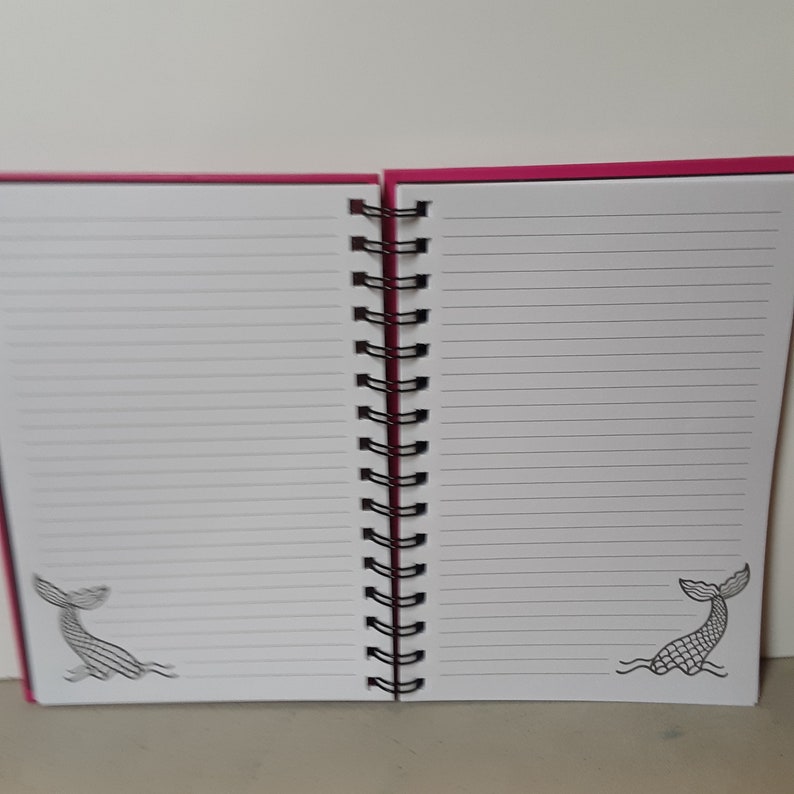 Mermaid Vibes Holographic Hot Pink Journal/notebook,mermaid Journal ...
