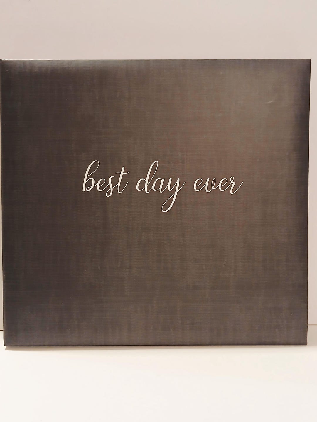 Dark Gray Scrapbook Album: Rose Gold Stickers, Marble Accents - Etsy