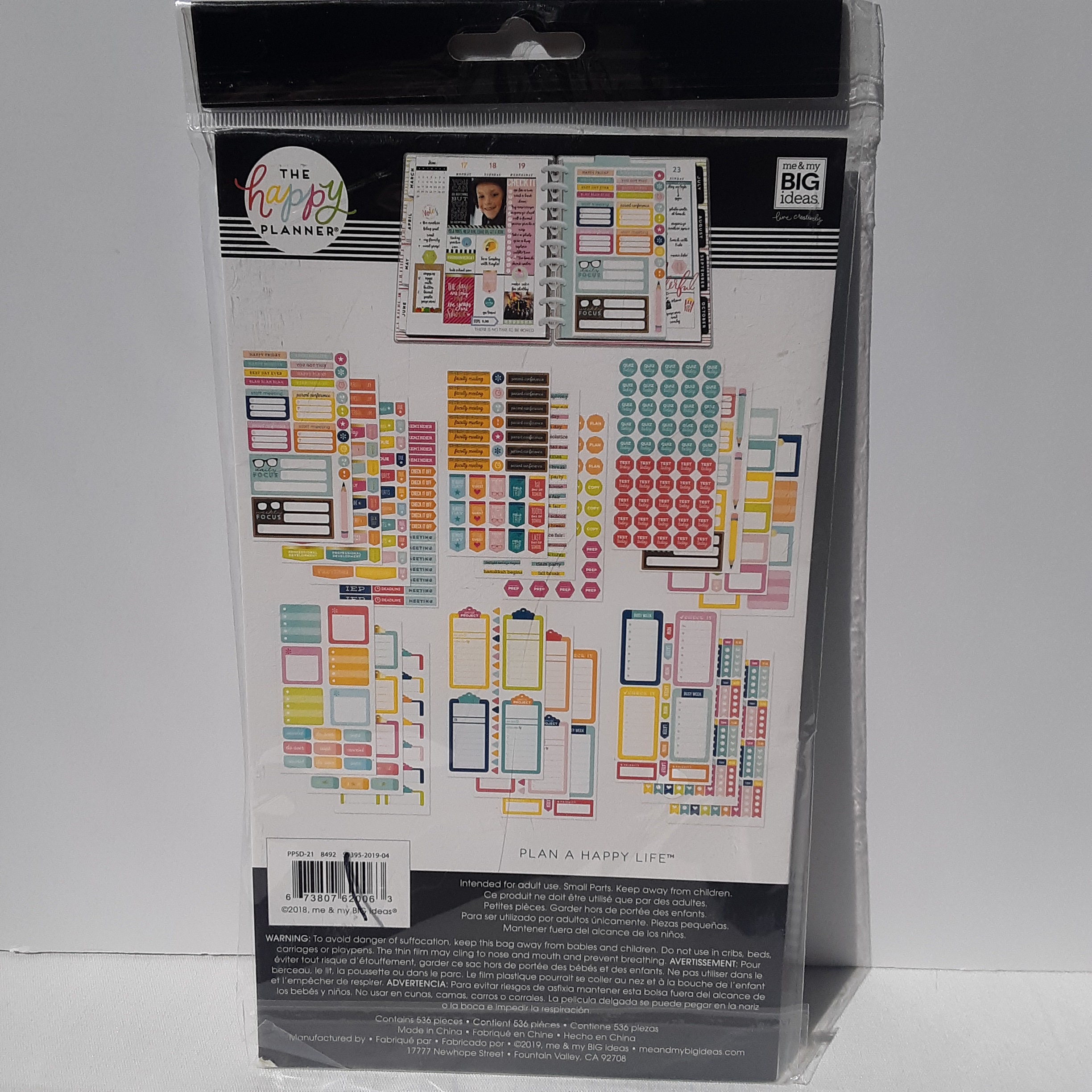 Happy Planner Teacher Stickers - 536 Pieces - Etsy