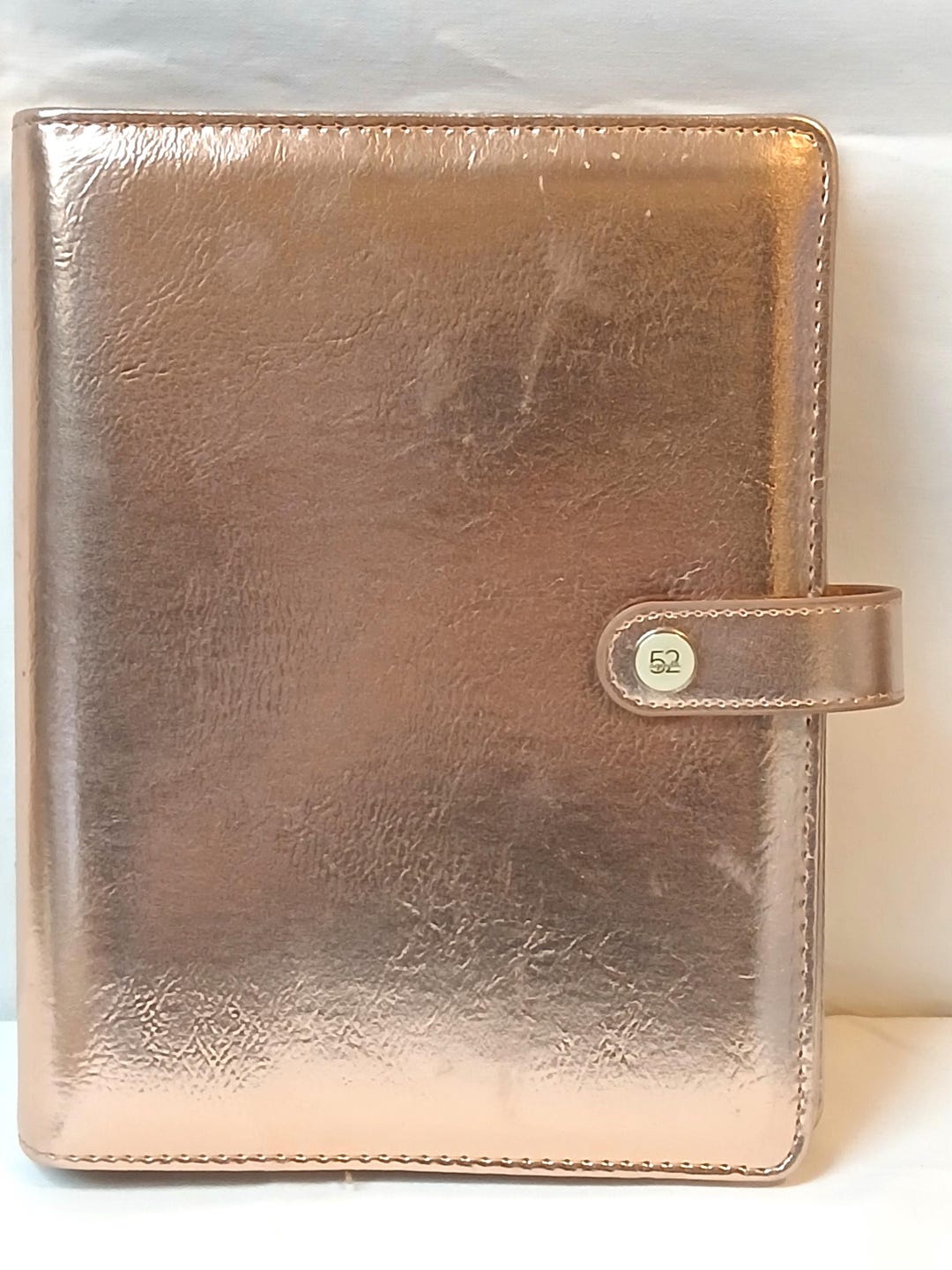 The Happy Planner Classic Deluxe Cover Rose Gold Plan a Happy Life ...