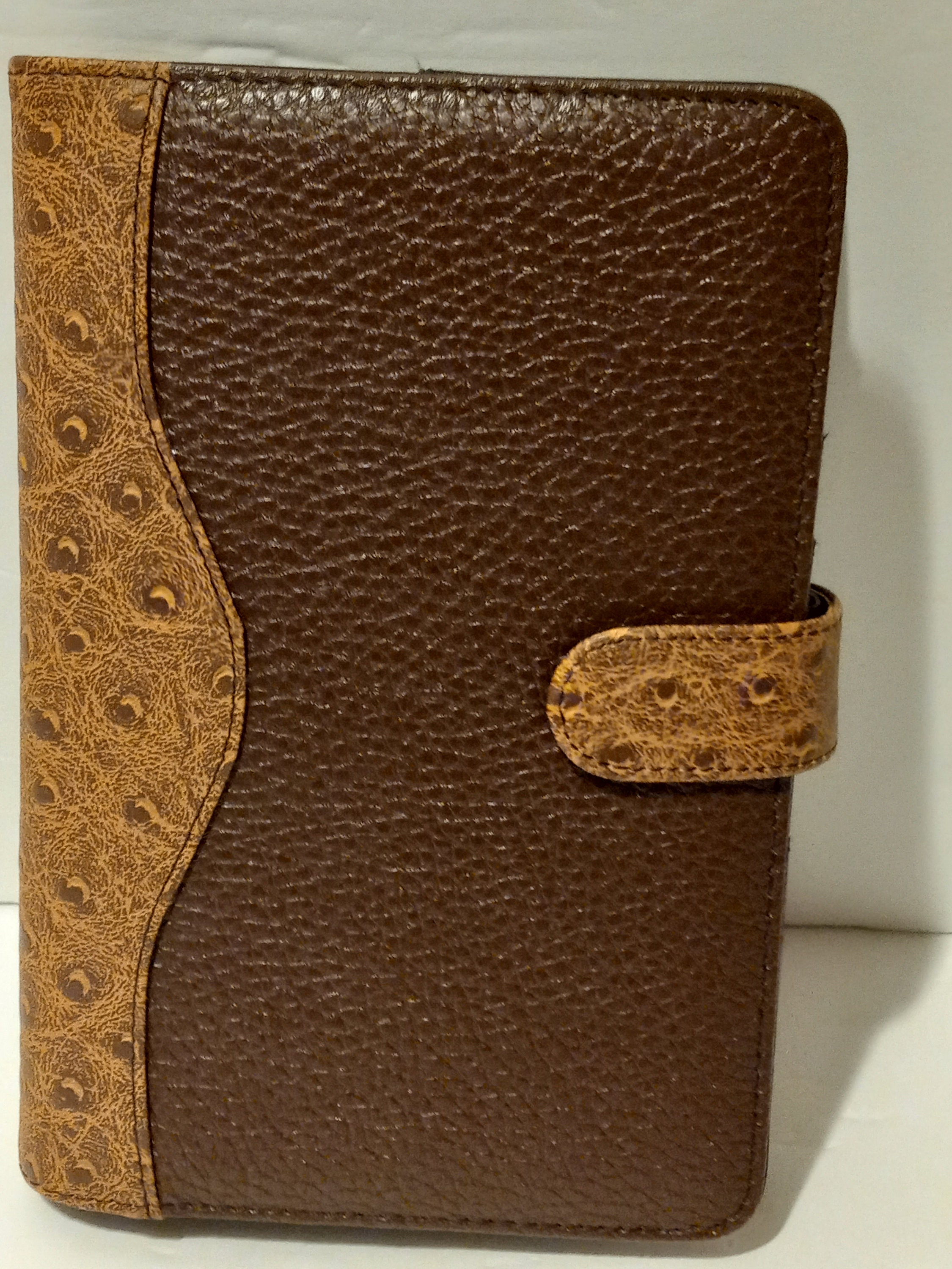 Personal Organizer System 2 Tone Brown Binder Planner Binder | Etsy