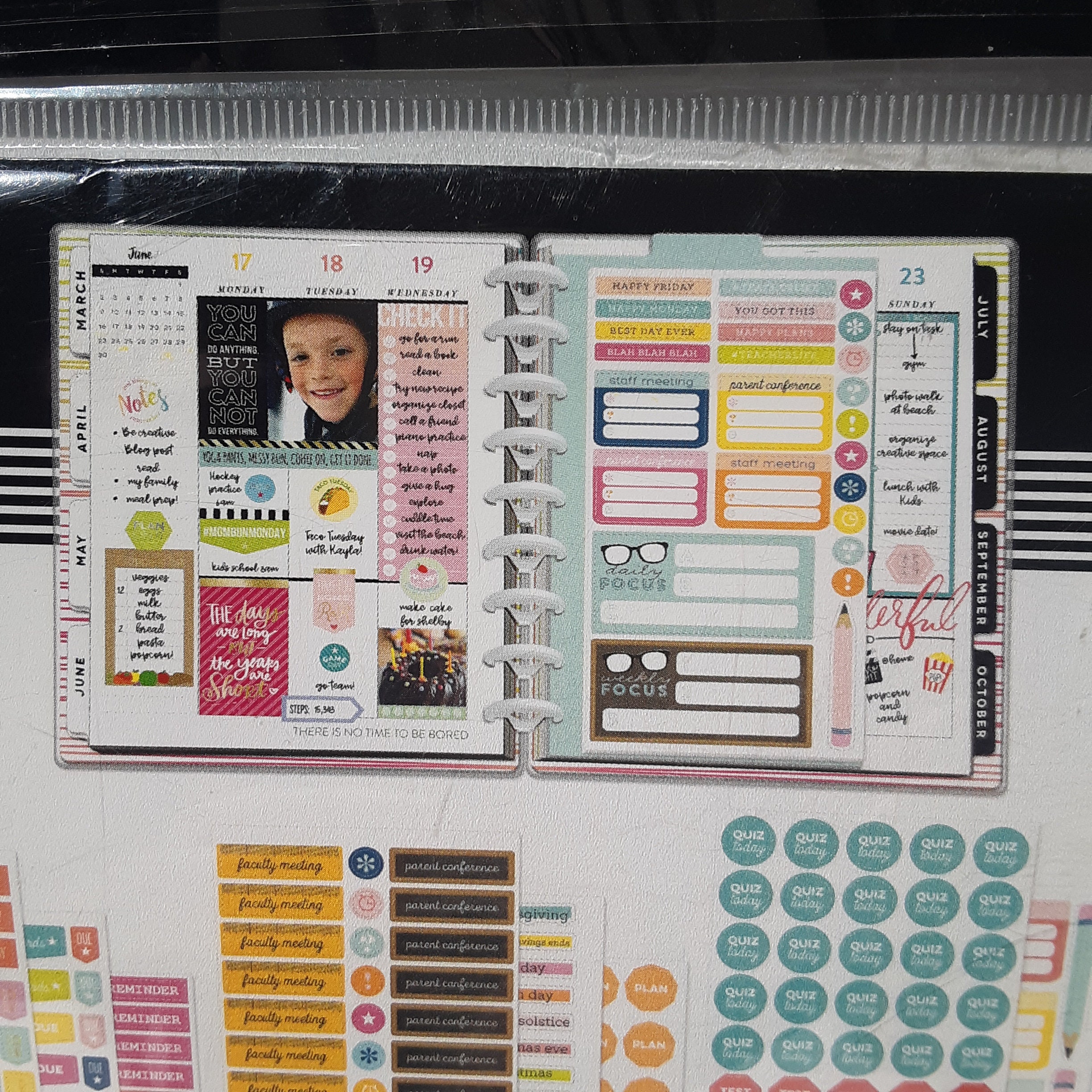 Me and My Big Ideas the Happy Planner 536 Teacher Stickers, Journal ...