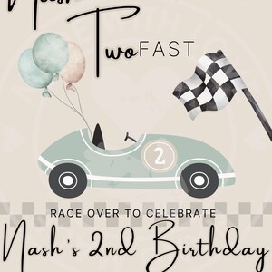 TWO FAST | Birthday Invitations | Digital Download - Etsy