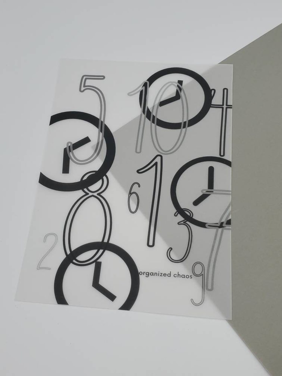 Vellum Dashboard Insert With Organized Chaos Graphics - Etsy