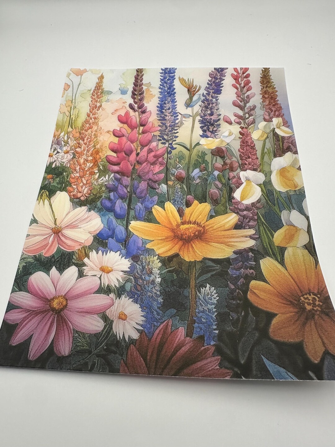 Spring Wild Flowers Vellum Dashboard Planner Insert - Etsy