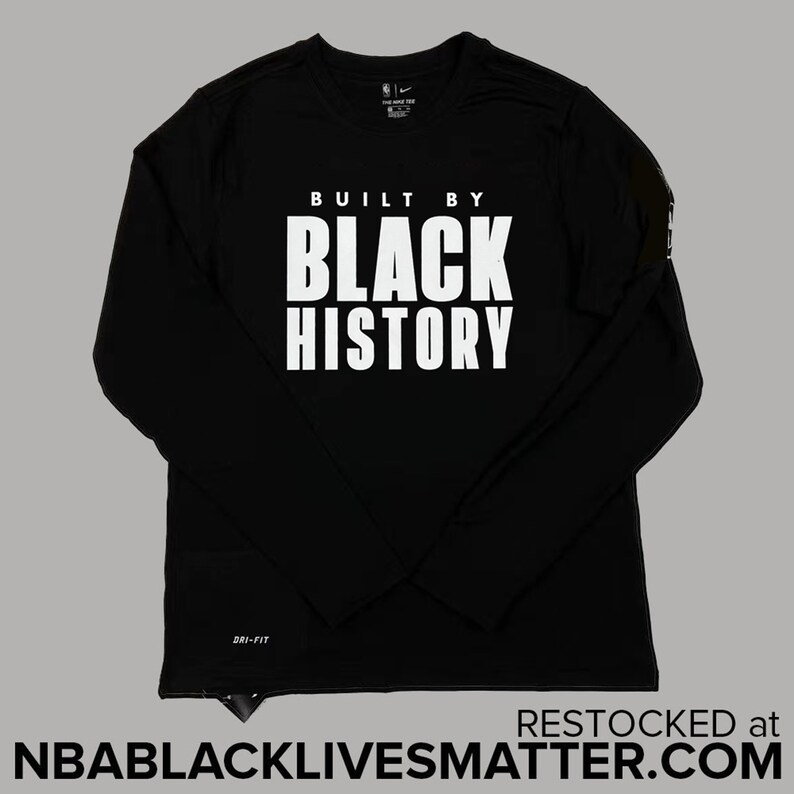 Black History Month NBA 75th Anniversary Warm up Shirt Dri-fit BLM ...