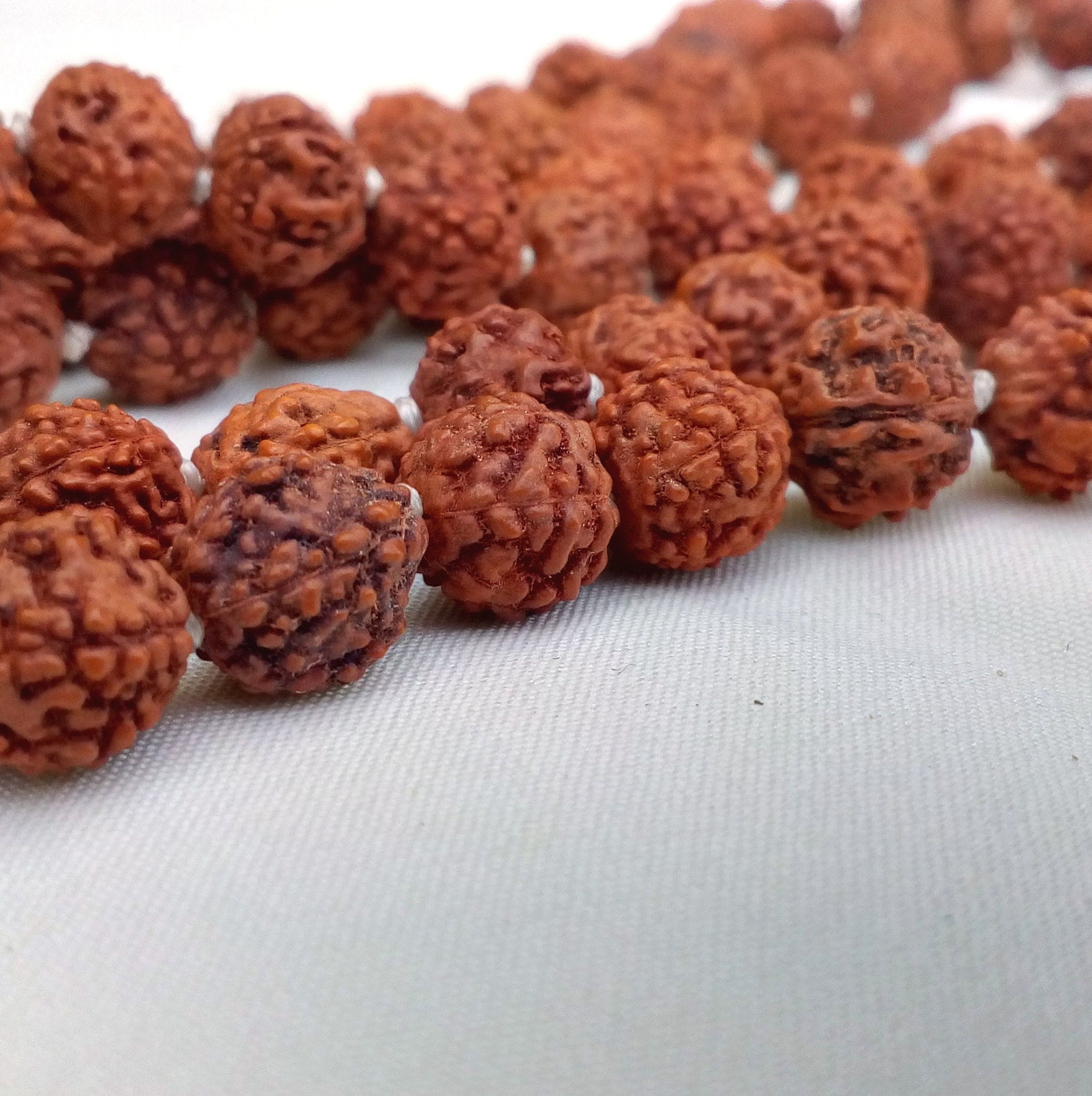 Rudraksha Mala, Rudraksha Om Rudraksh Japa Mala, Genuine 5 Mukhi Faces ...