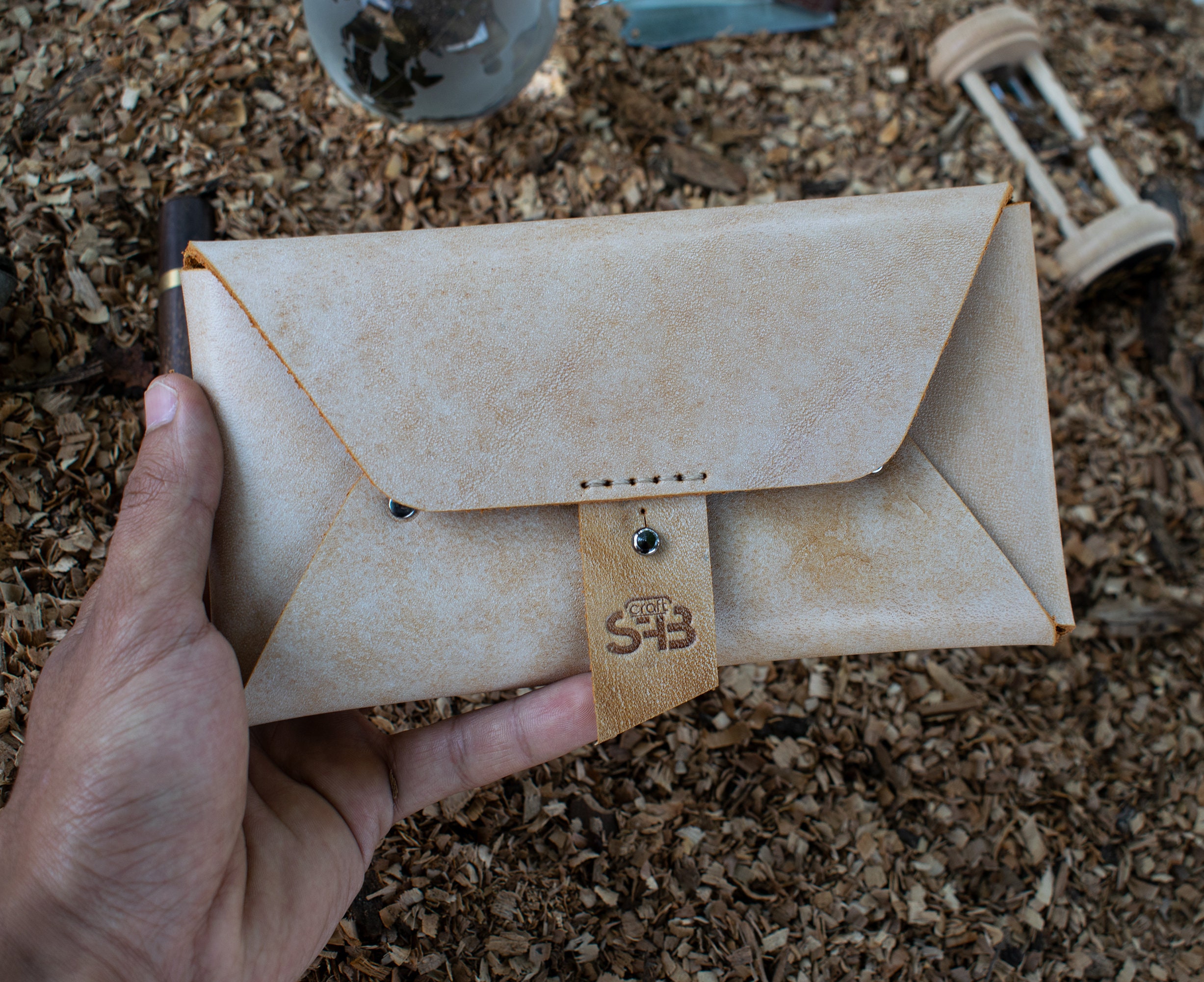 Cash Envelope Wallet, Leather Envelope Wallet, Money Envelope ...