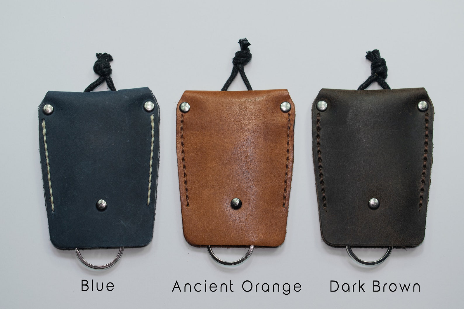 Personalised Leather Keychain Leather Keyholder Wallet - Etsy