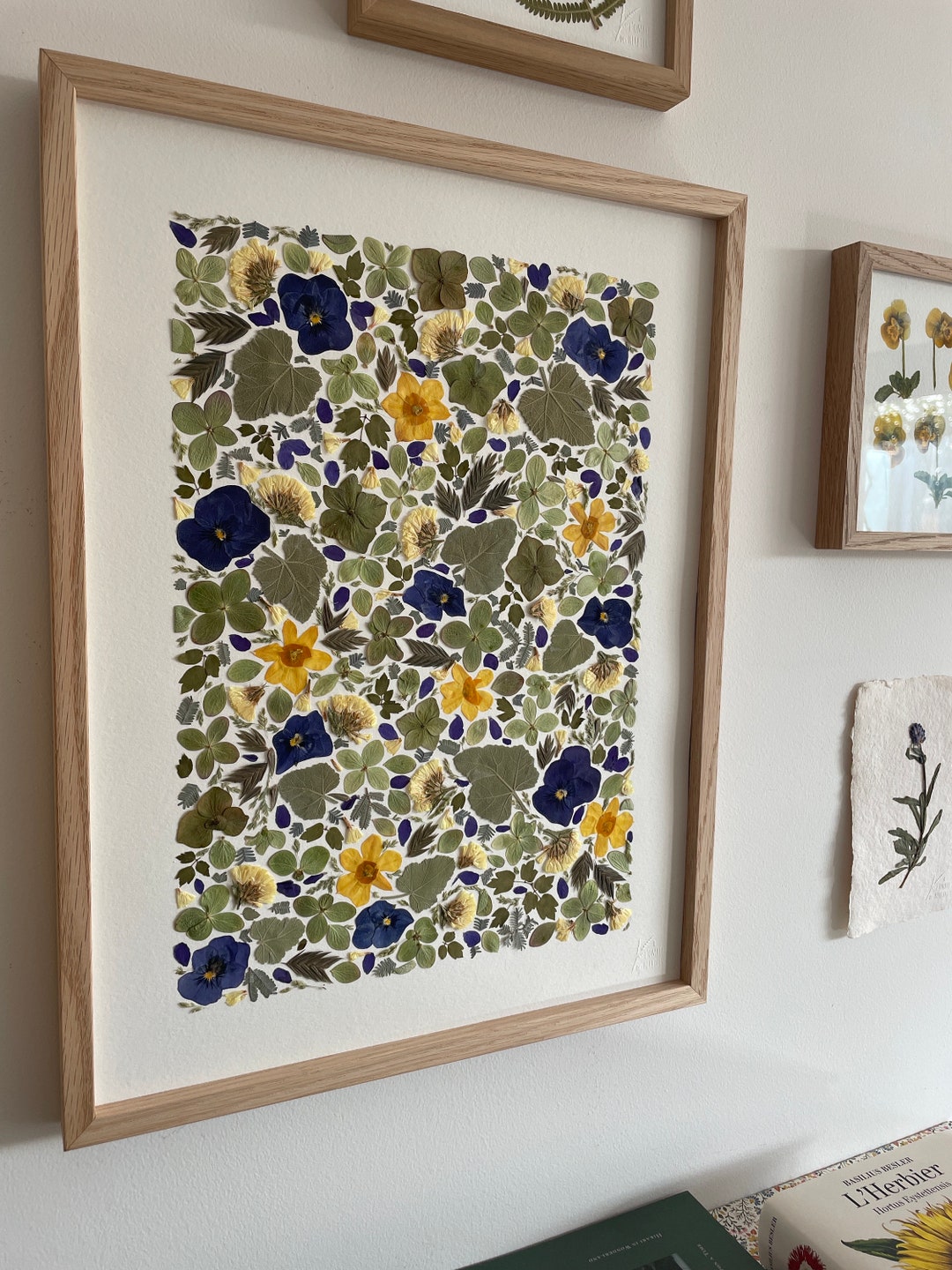 Herbarium of Dried Flowers / Framed Herbarium / Herbarium / - Etsy