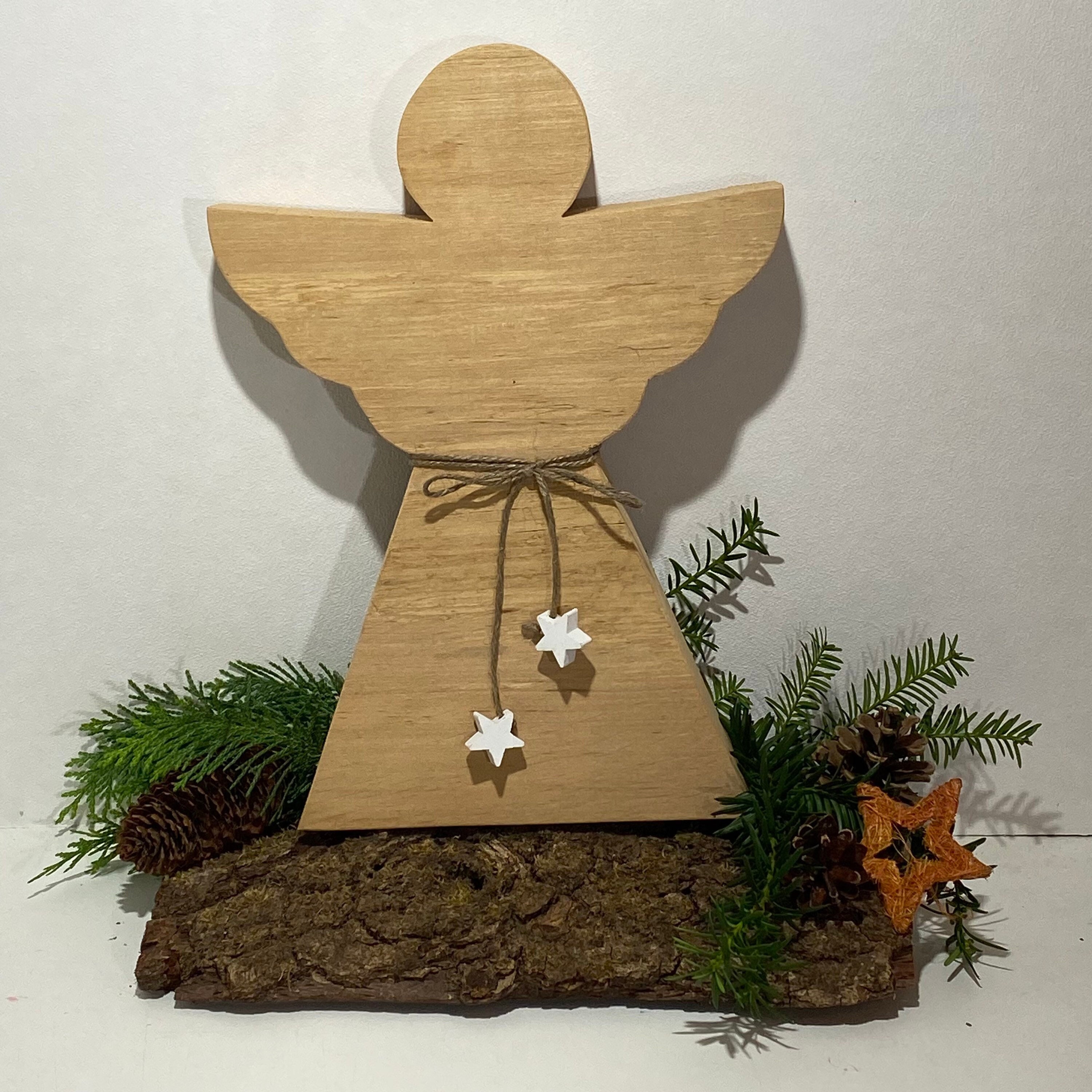 Engel 34 cm aus Holz Weihnachten Dekoration - Etsy