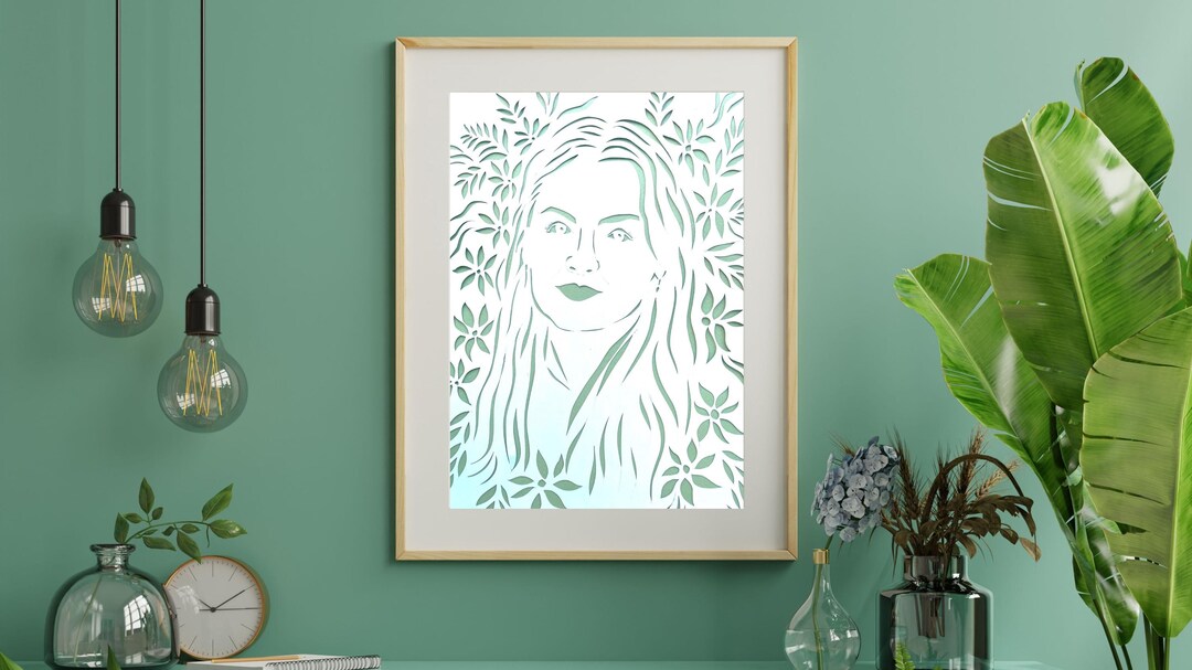 Personalized Hand-cut Paper Portrait Paper-cutting, Paper, Cutting ...