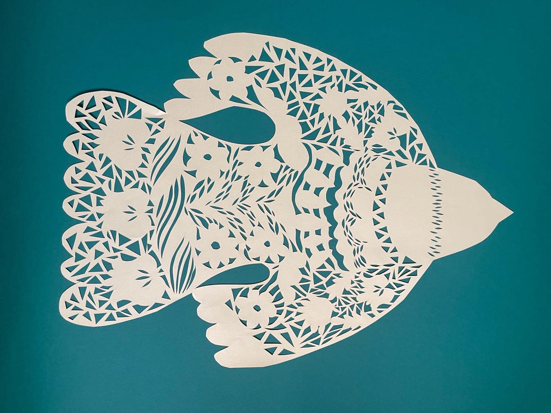 Silhouette of Bird Paper, Cutting Handmade Art Original Scherenschnitte ...