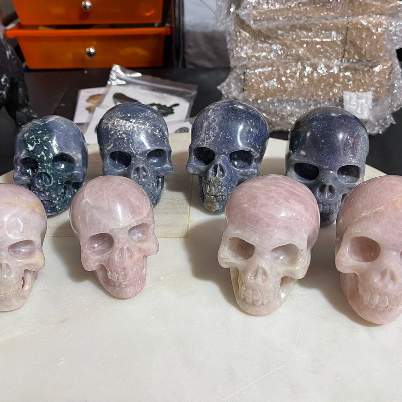 Grape Agate Skull - Etsy