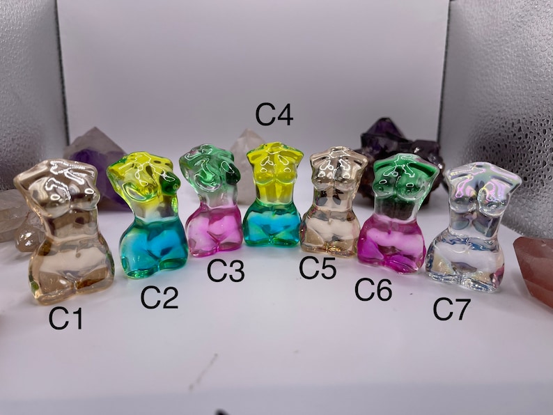 2 Woman Body Sculptures made of Quartz/glass Various Sizes - Etsy