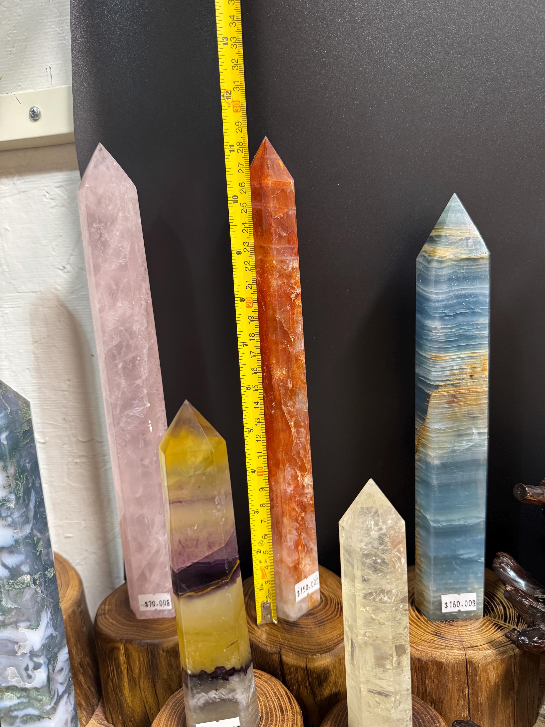 20+ XL Crystal Towers up to 17”!! Many Patterns and Colors! Crystal ...