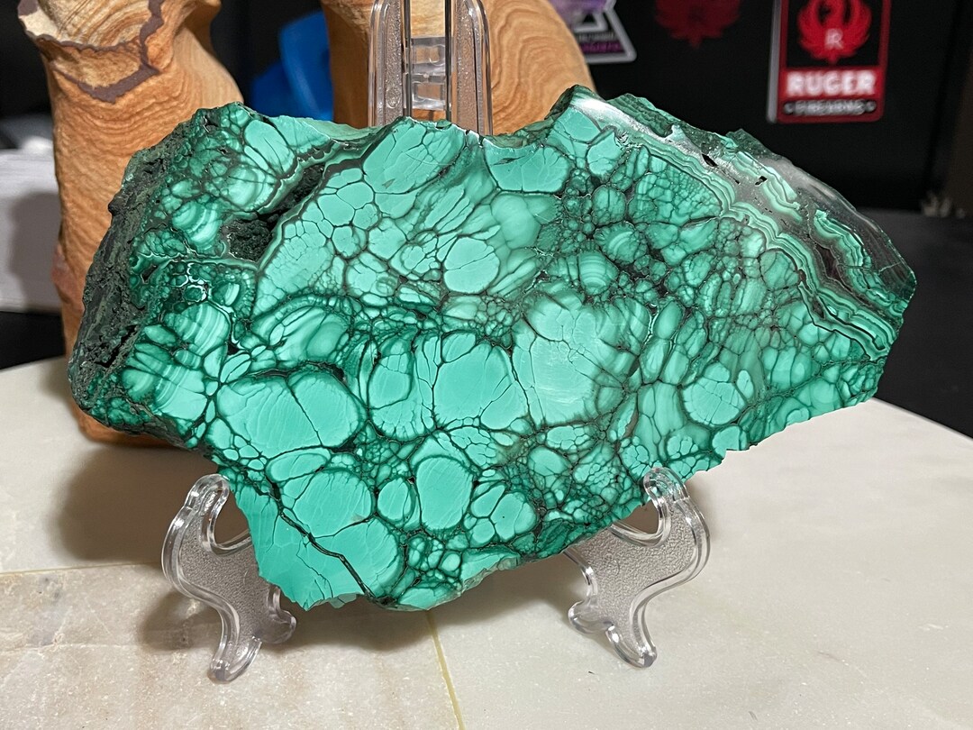 Beautiful Large Malachite Polished Specimen - Etsy