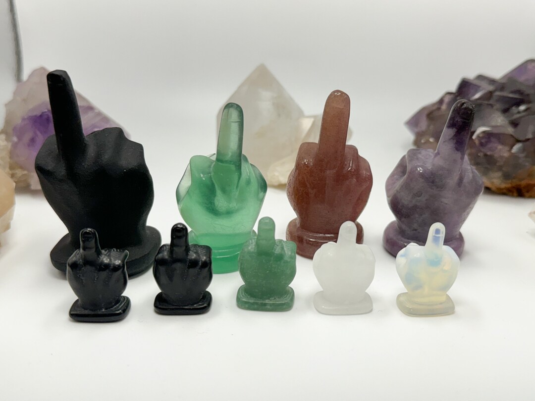 Carved Middle Fingers - Etsy