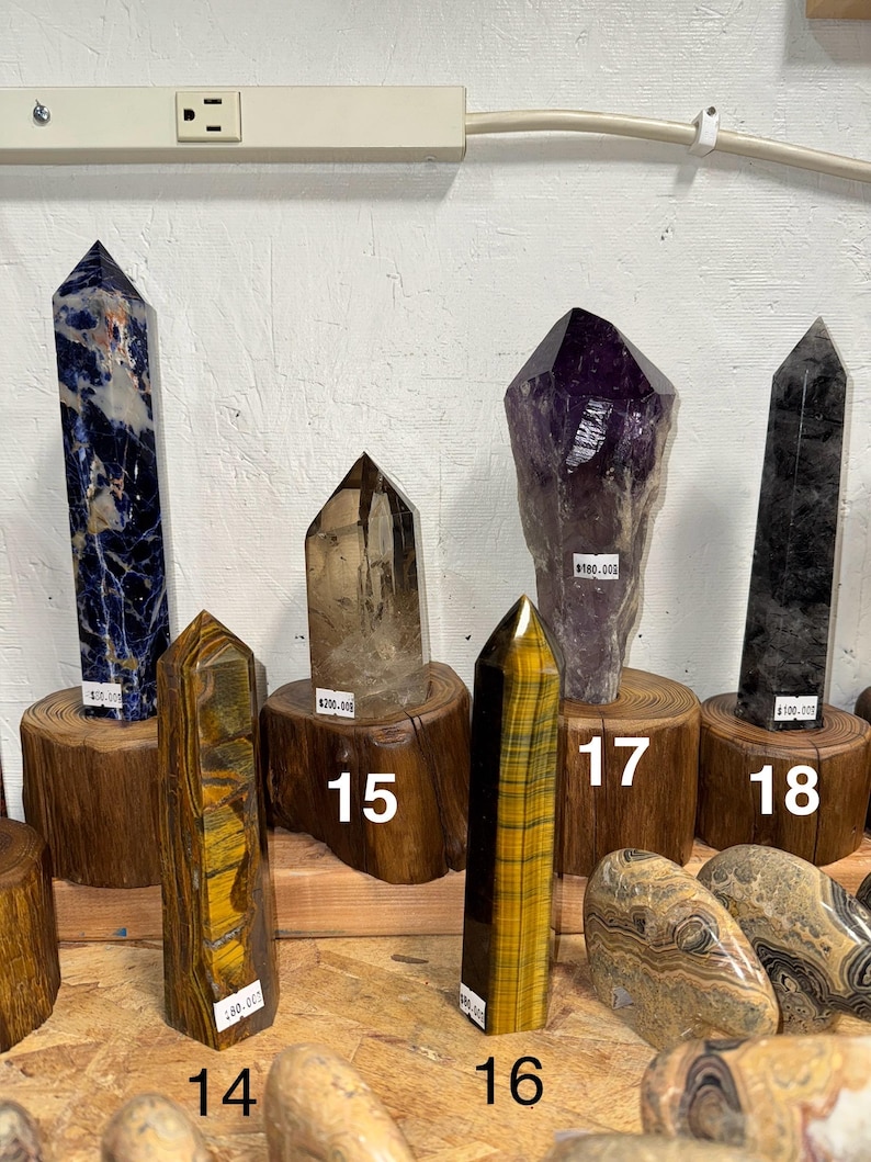 20+ XL Crystal Towers up to 17”!! Many Patterns and Colors! Crystal ...