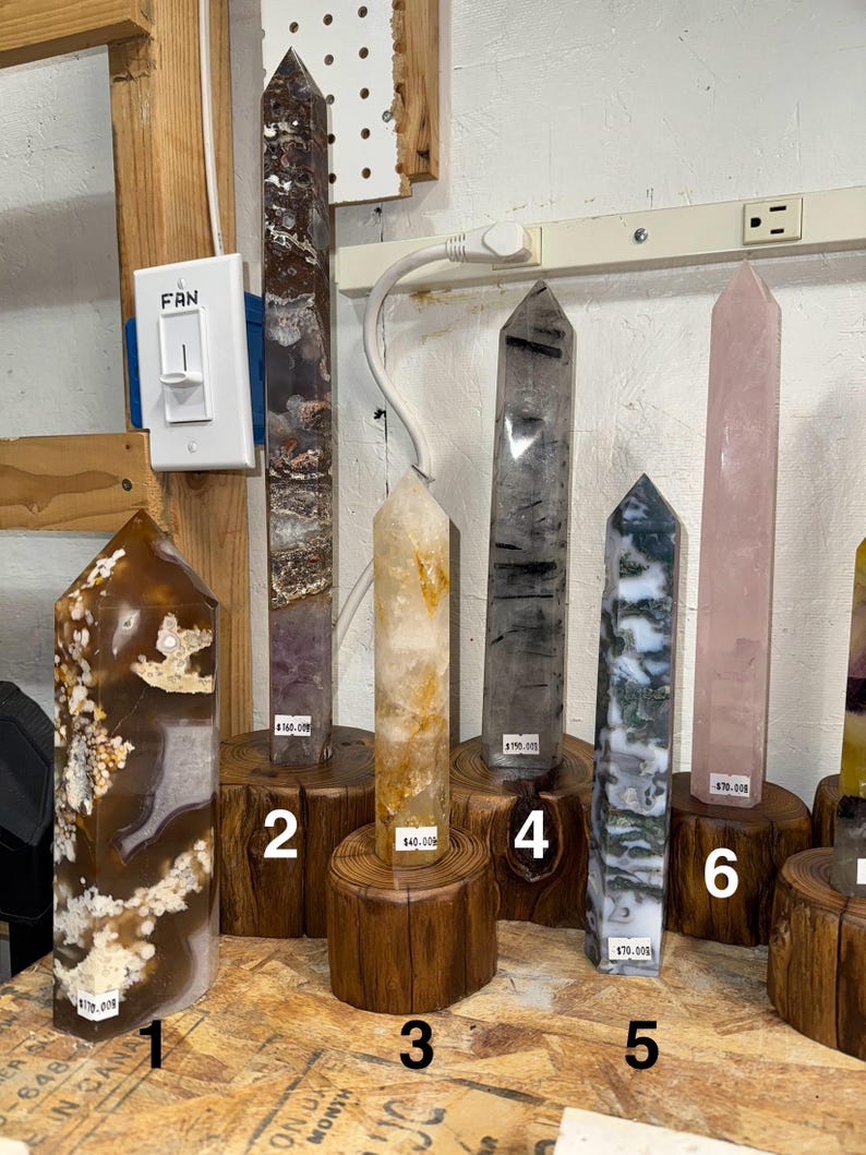 20+ XL Crystal Towers up to 17”!! Many Patterns and Colors! Crystal ...