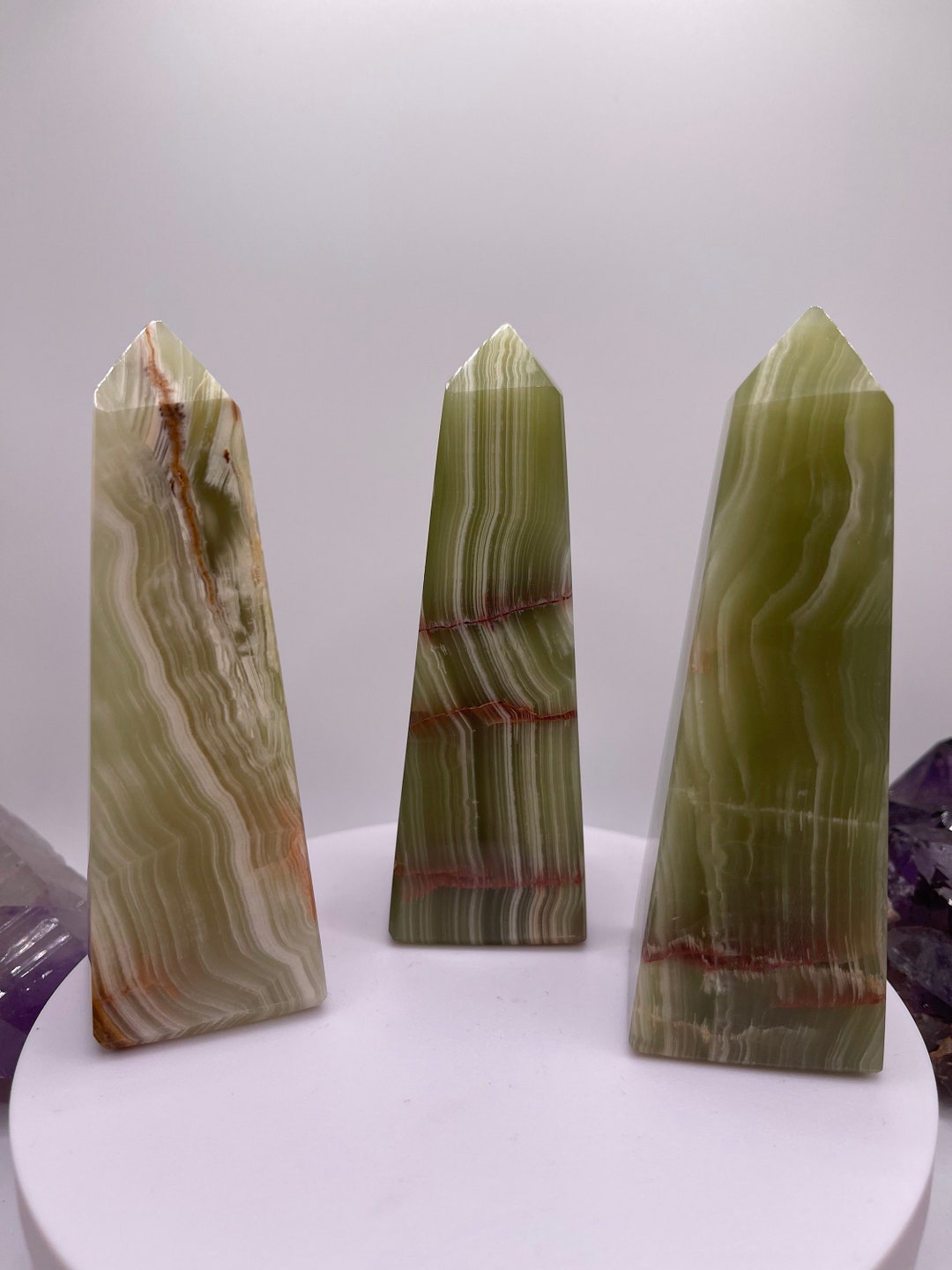 Beautiful Banded Onyx Towers Over 4” Tall - Etsy