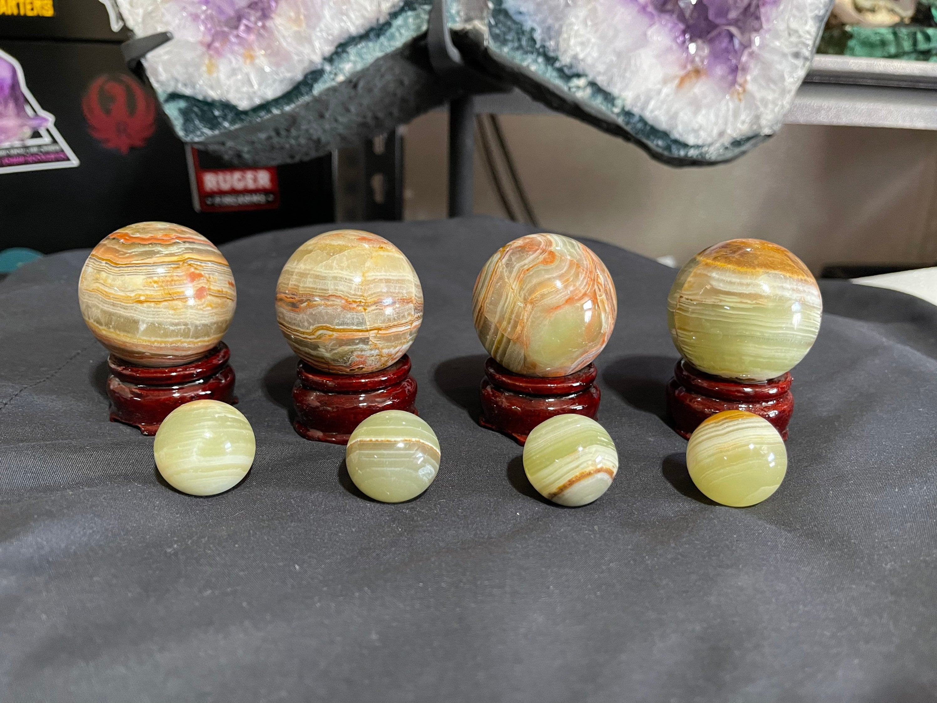 Beautiful Banded Onyx Spheres - Etsy