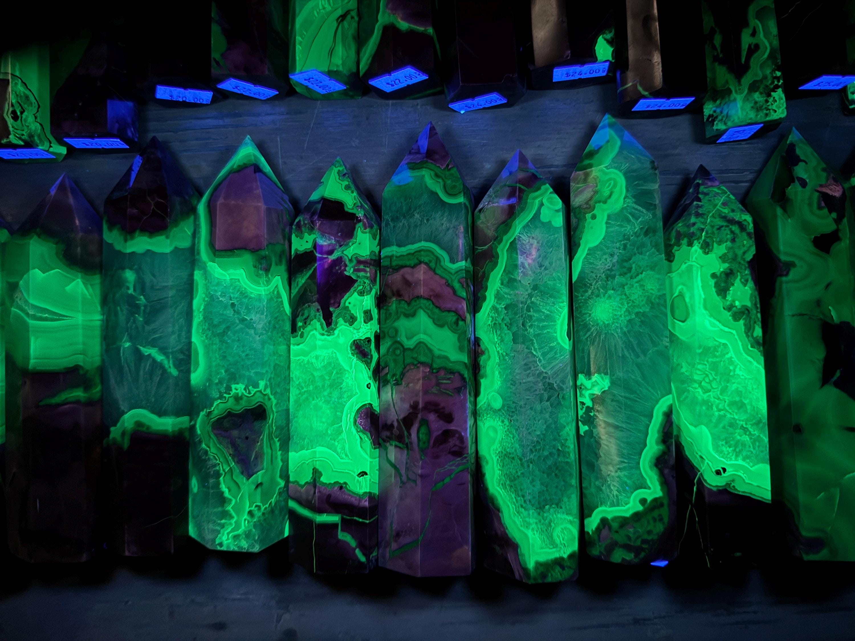 40+ Volcano Agate Towers!! Glows Under SW UV! Many Patterns and Colors ...