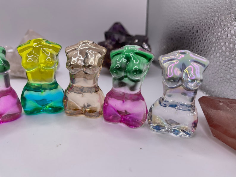2 Woman Body Sculptures made of Quartz/glass Various Sizes - Etsy