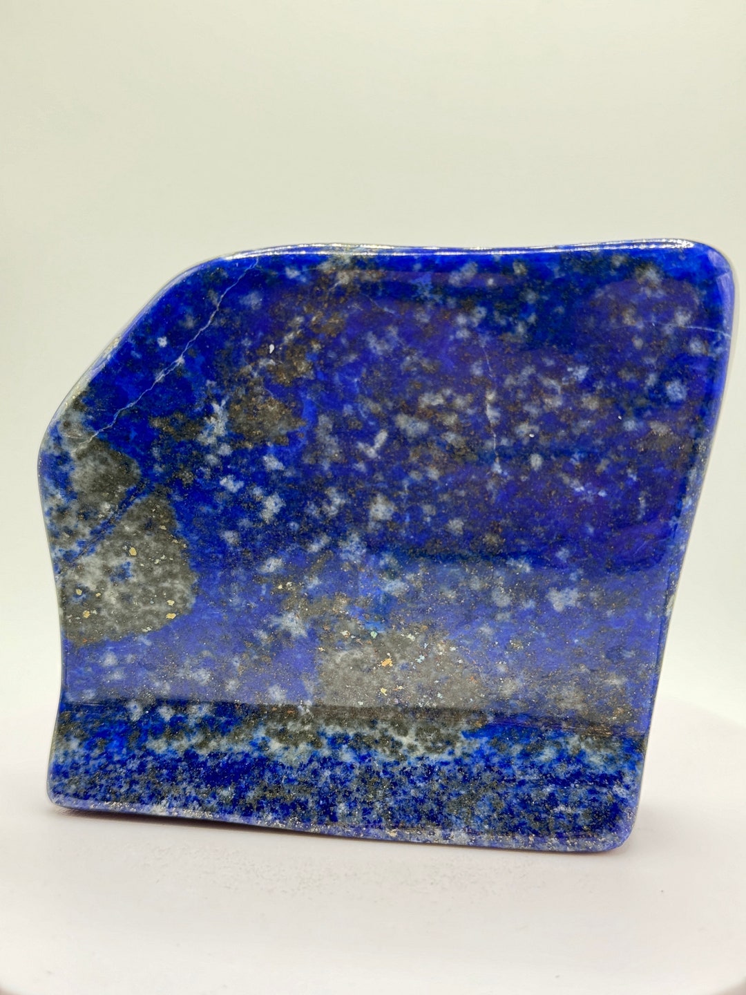 Beautiful Deep Color Lapis Lazuli With Pyrite Freeform/tower - Etsy