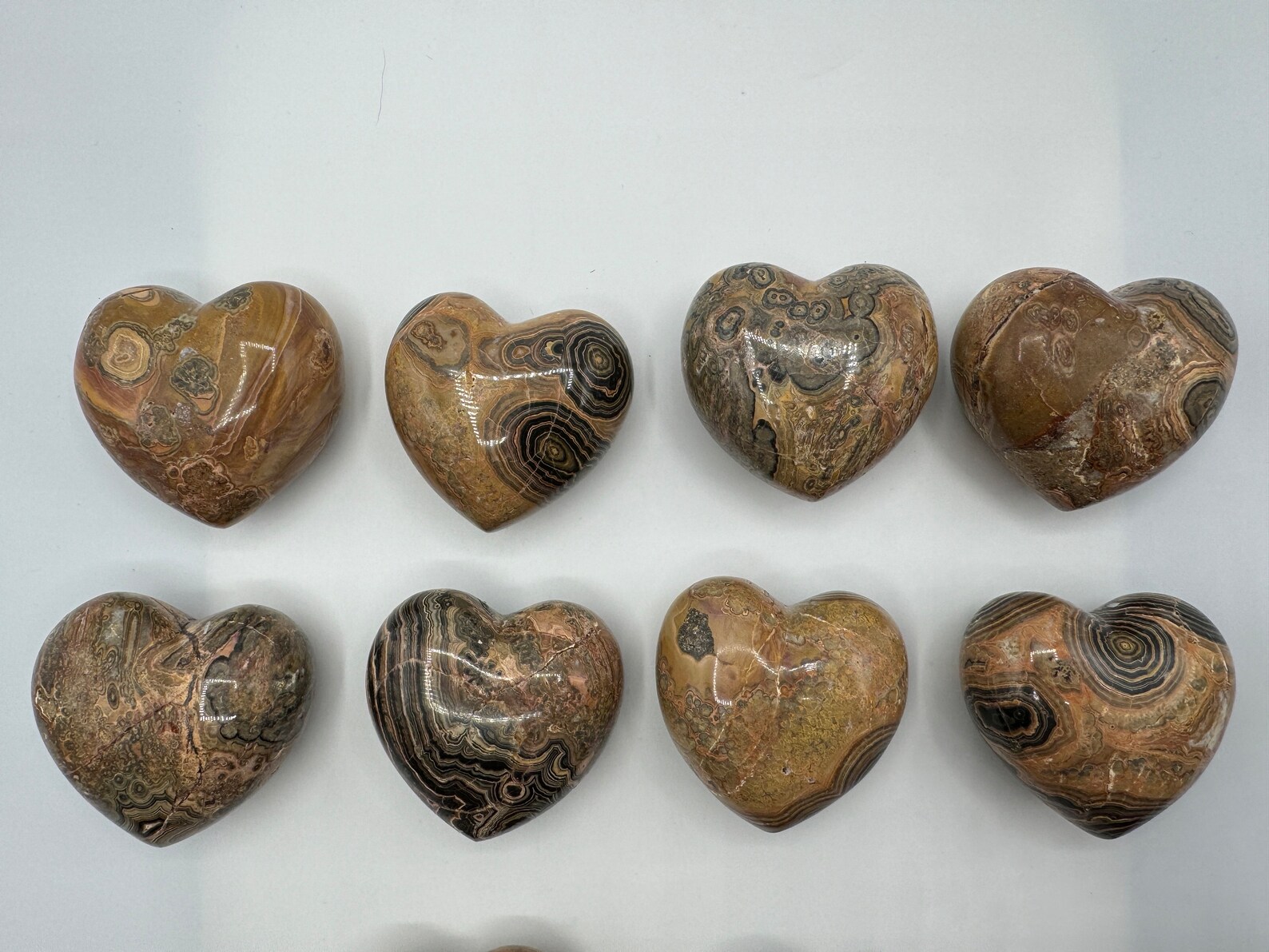 Utah Flowering Tube Onyx Heart Carvings **only One in the World With ...