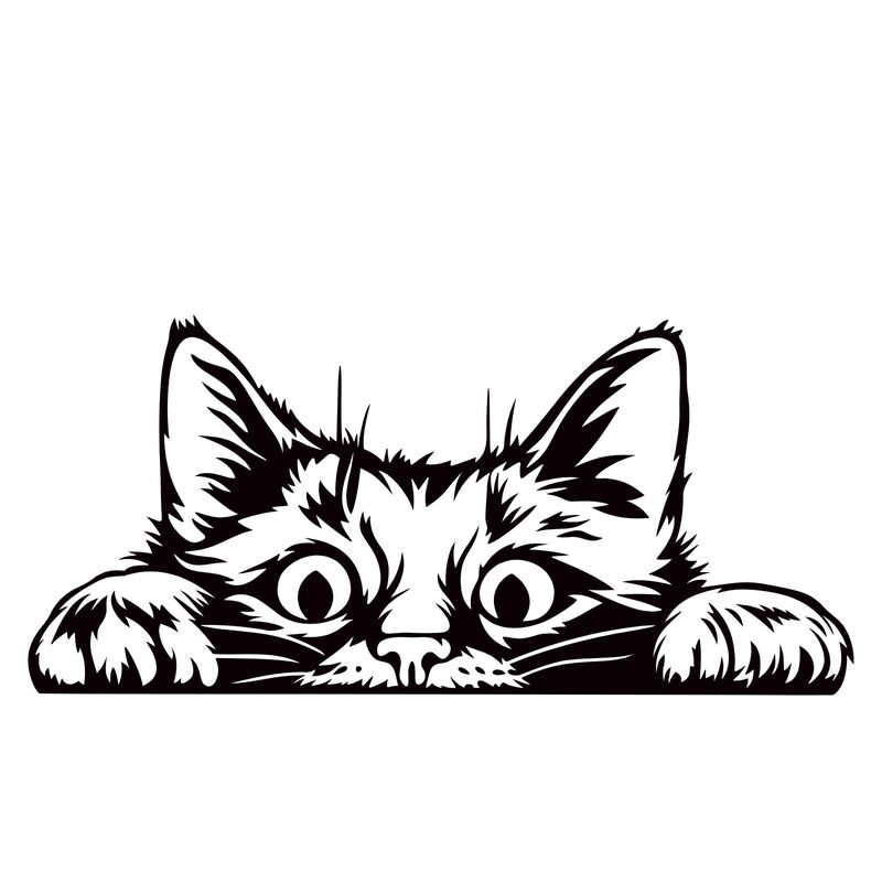 Cat Decal for Car - Etsy