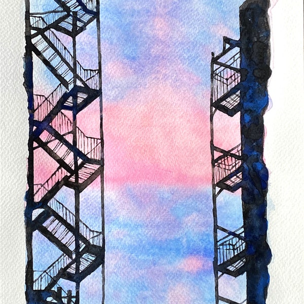 Fire Escapes - Etsy