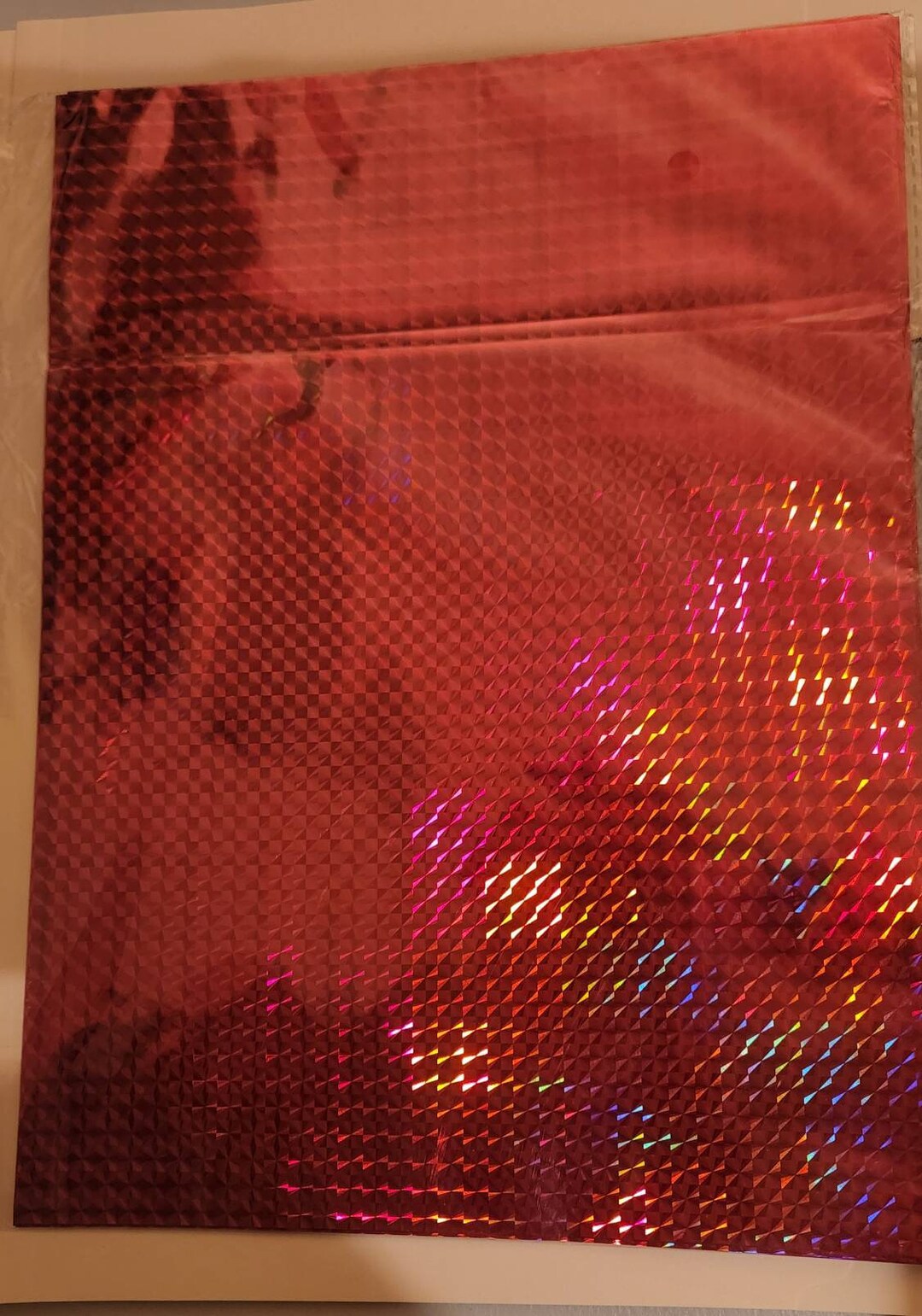 Red Holographic Square Scale Sheet Transfer Foil - Etsy
