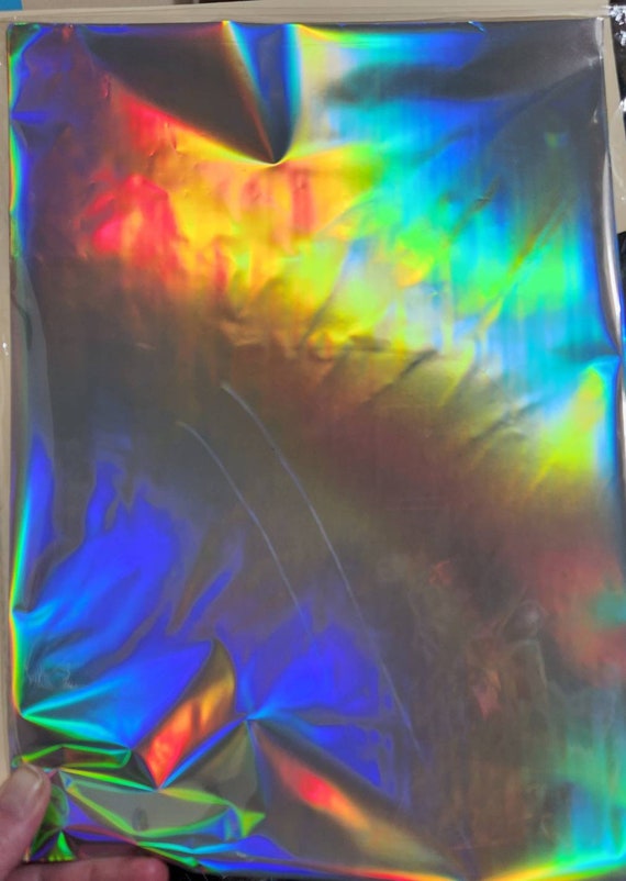 Silver Holographic Foil Transfer Sheet - Etsy