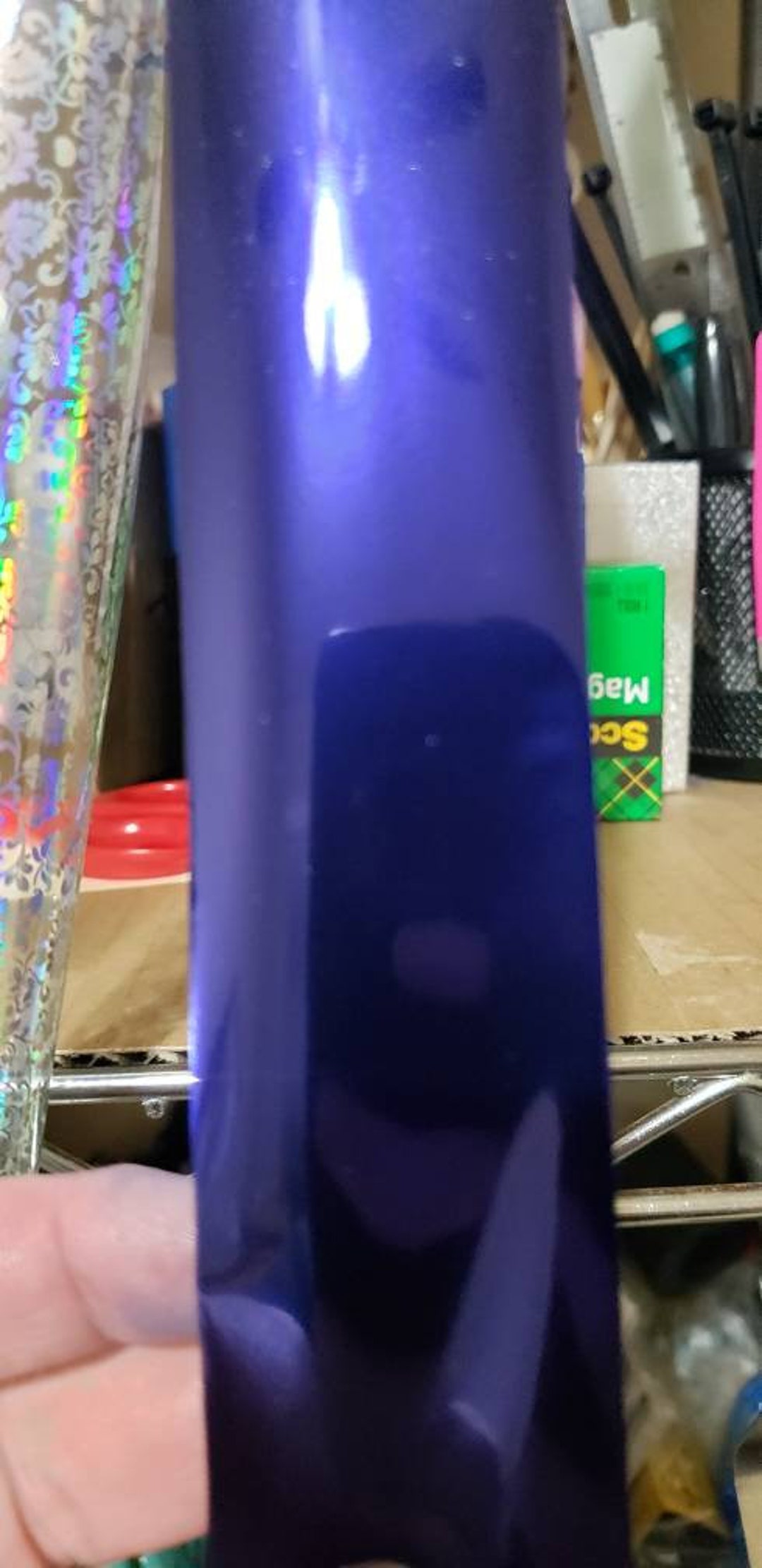 Indigo Metalic Sing Strip Nail Foil - Etsy
