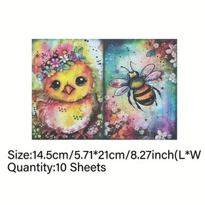 10 Dreamy Rainbow Decoupage Mixed Media Papers 8.26x5.7 - Etsy