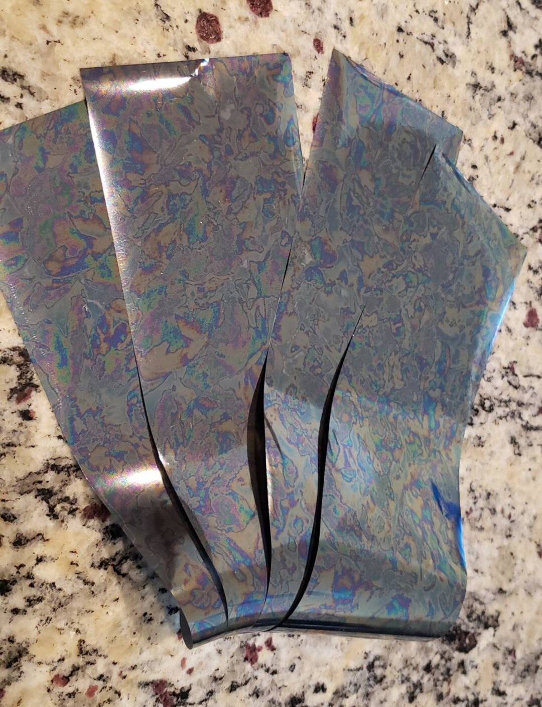 8cm Gunmetal Oil Slick Foil - Etsy