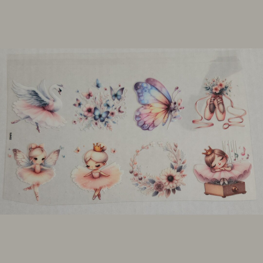 Ballerina Vinyl Transfers for Art, Cups, Rocks, Books, Journals and ...