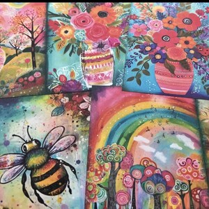 10 Dreamy Rainbow Decoupage Mixed Media Papers 8.26x5.7 - Etsy