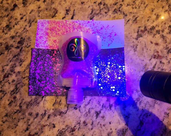 Purple Pegasus Glow Glitter Whips - Etsy