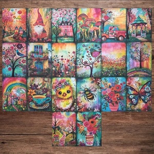 10 Dreamy Rainbow Decoupage Mixed Media Papers 8.26x5.7 - Etsy