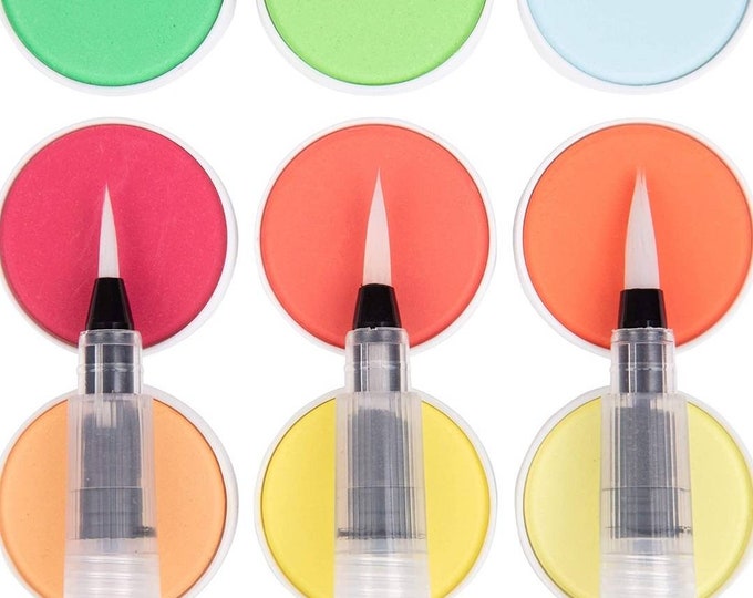 3 Pack Refillable Watercolor Brush Pens - Etsy