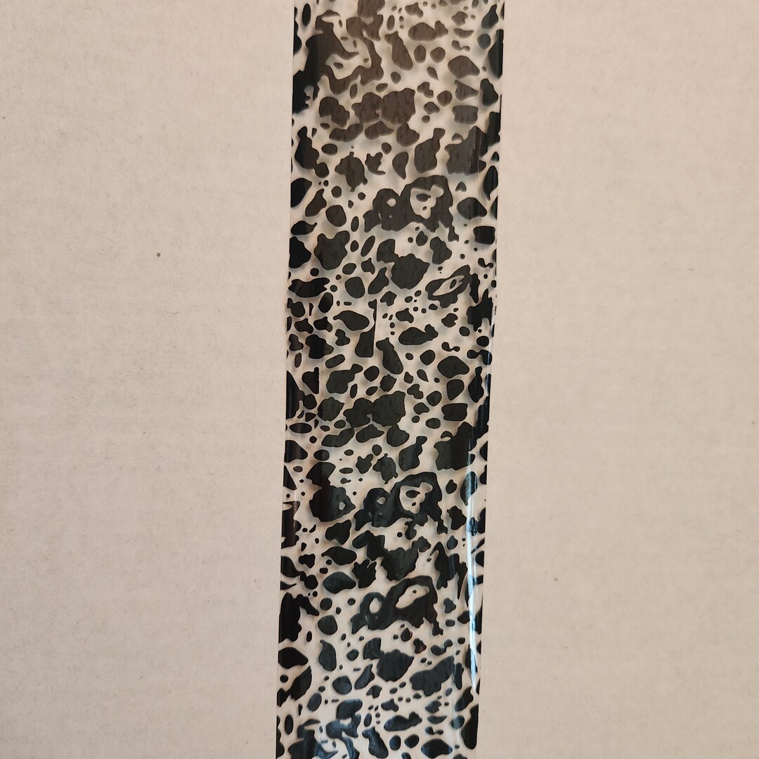 Black Cow Print on Clear Background Nail Foil Strip - Etsy