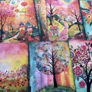 10 Dreamy Rainbow Decoupage Mixed Media Papers 8.26x5.7 - Etsy