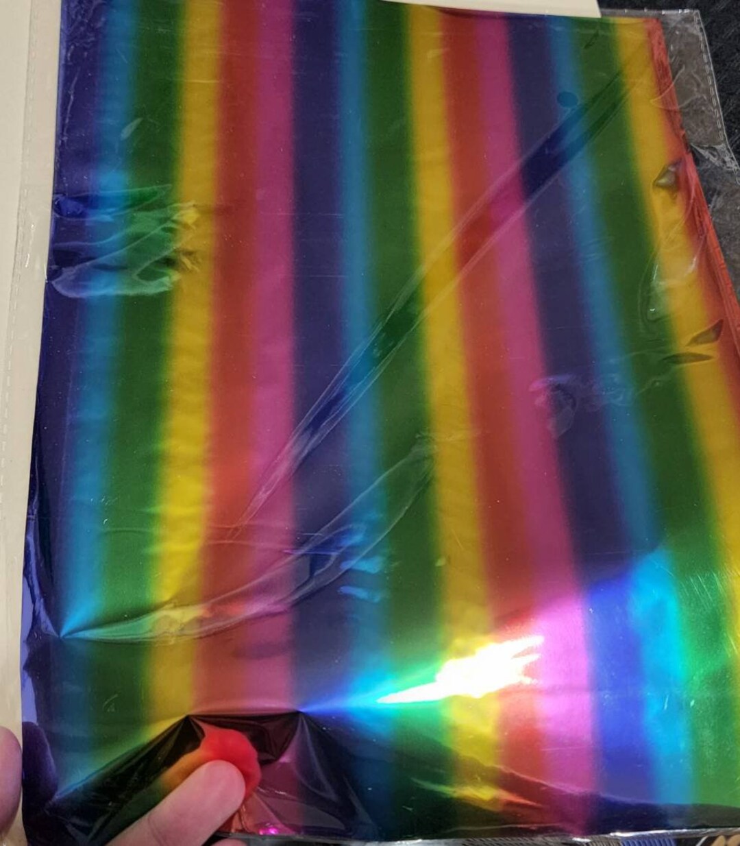 Rainbow Chrome Foil Transfer Sheet - Etsy