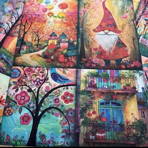 10 Dreamy Rainbow Decoupage Mixed Media Papers 8.26x5.7 - Etsy