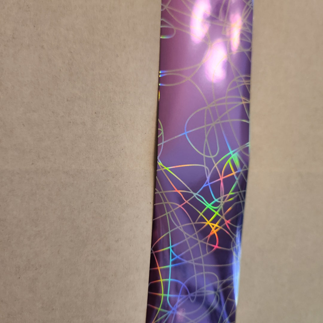 Purple Laser Scribble Nail Foil - Etsy